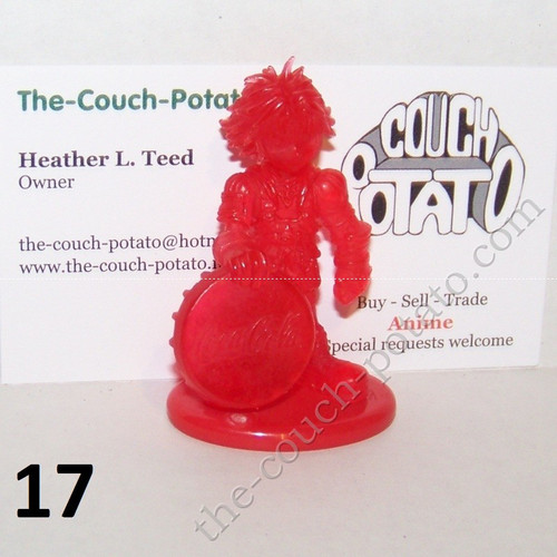 Final Fantasy X Tidus Chibi Crystal figure toy Coca-Cola