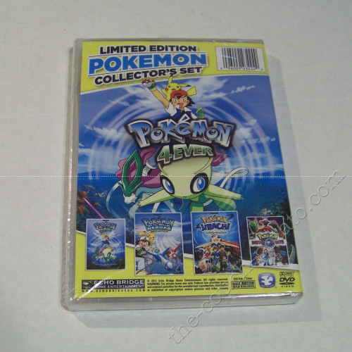 Pokemon Limited Edition Collector's Set DVD 4 Movies