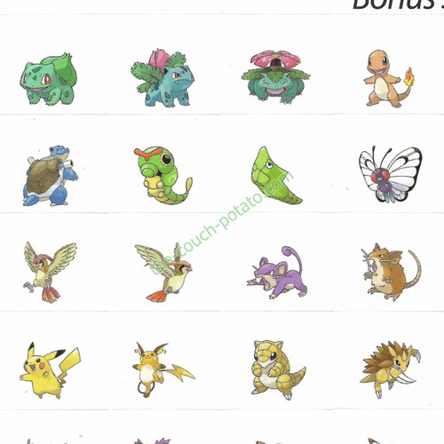 Pokemon Gold Silver Stickers | the-couch-potato