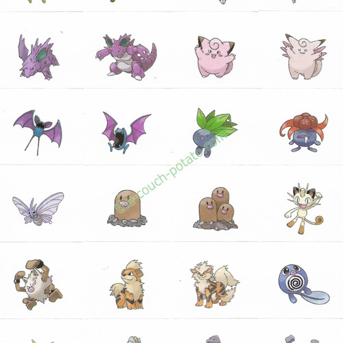 Pokemon Gold Silver Stickers | the-couch-potato