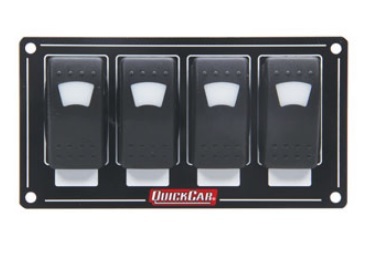 Accessory Panel 4 Switch Rocker Lighted | Quickcar Racing