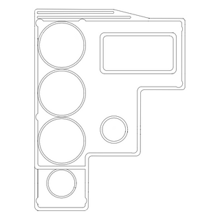 P1213492-1, Cessna 206, Escutcheon - Instrument Panel, 1213492-1