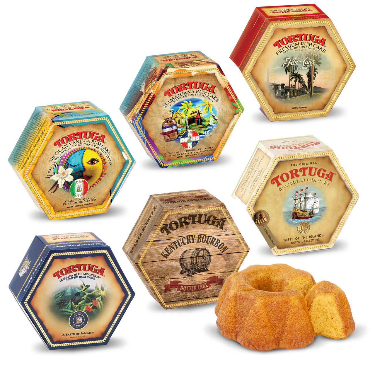 Case - 4oz Provenance Tortuga Rum Cake (48 mix units)