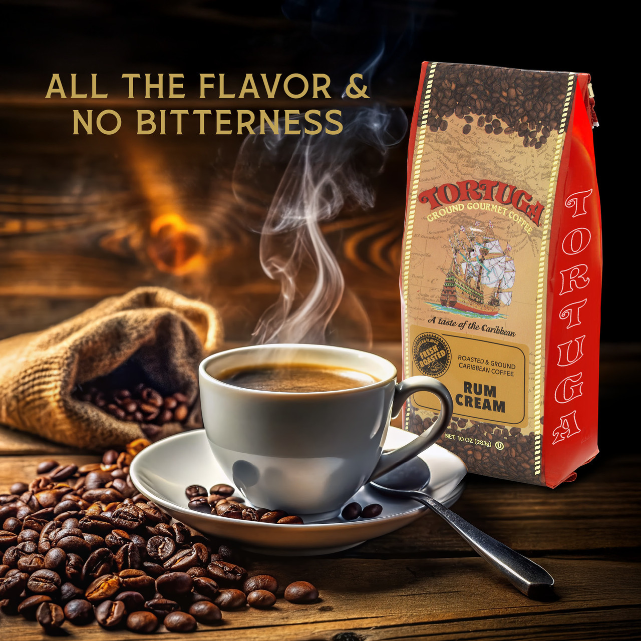 Case - Tortuga Rum Cream Coffee (12 Bags)