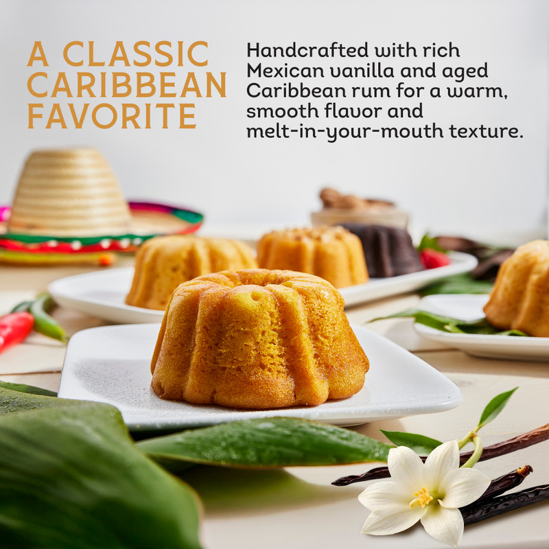 Mexican Vanilla Caribbean Rum Cake (16oz)
