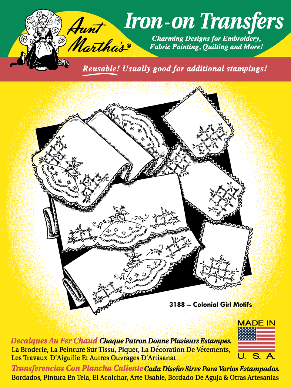 Aunt Martha's #3553 Colonial Girl - Colonial Patterns, Inc.