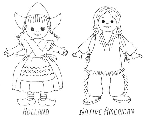 Aunt Martha's #362 Children of the World - Colonial Patterns, Inc.