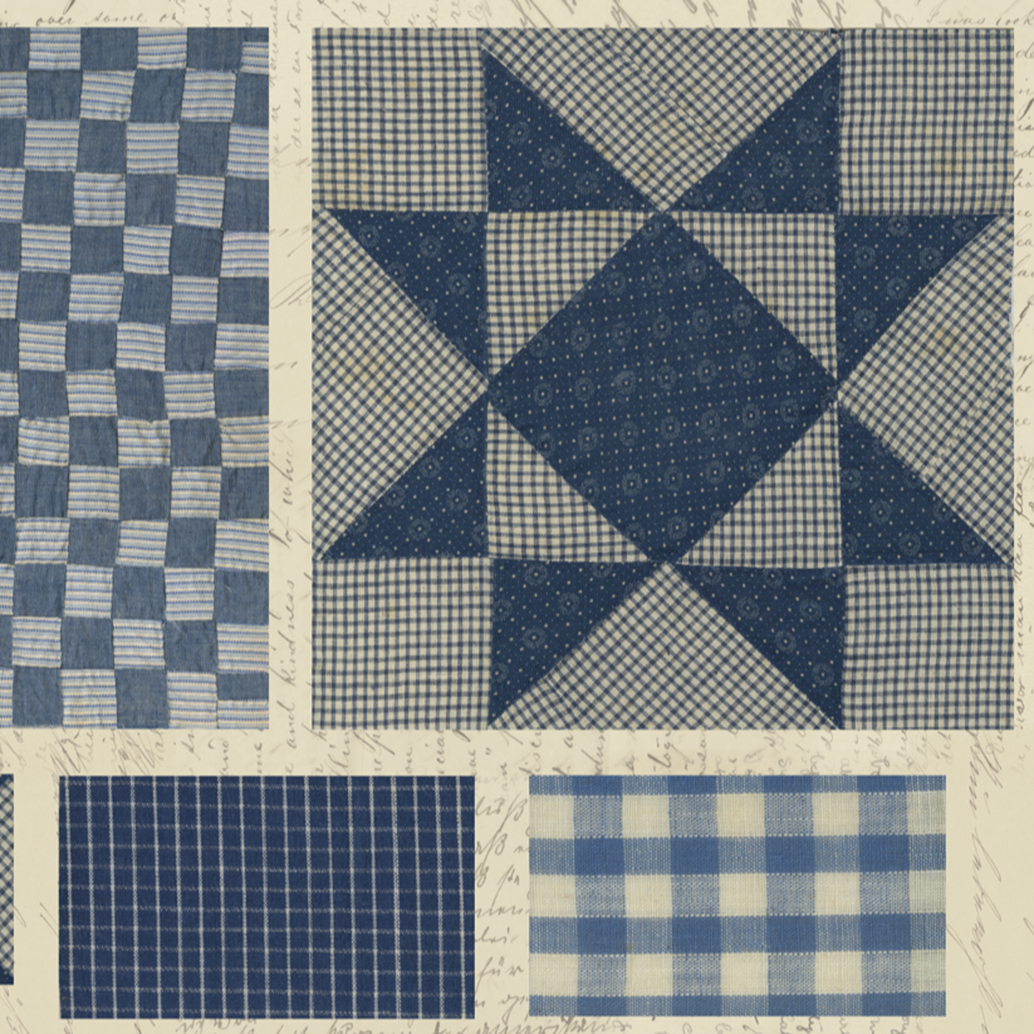 Treasured Threadz™ Quilt Block Fabric Panel - Postage Stamp Retro ...