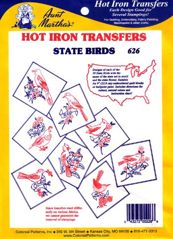 Aunt Martha's #9901 State Flowers - Colonial Patterns, Inc.