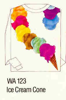 Ice Cream Cone Iron-on Transfer Pattern - Colonial Patterns, Inc.