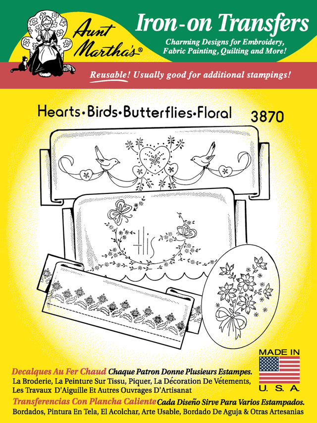 Aunt Martha's #3734 Butterfly & Floral Motifs - Colonial Patterns, Inc.