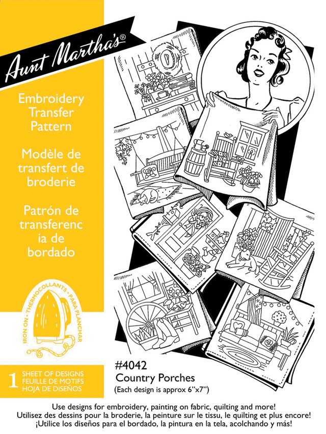 Aunt Martha's Embroidery Patterns - Holiday, Religious, Vintage - WHITE ...
