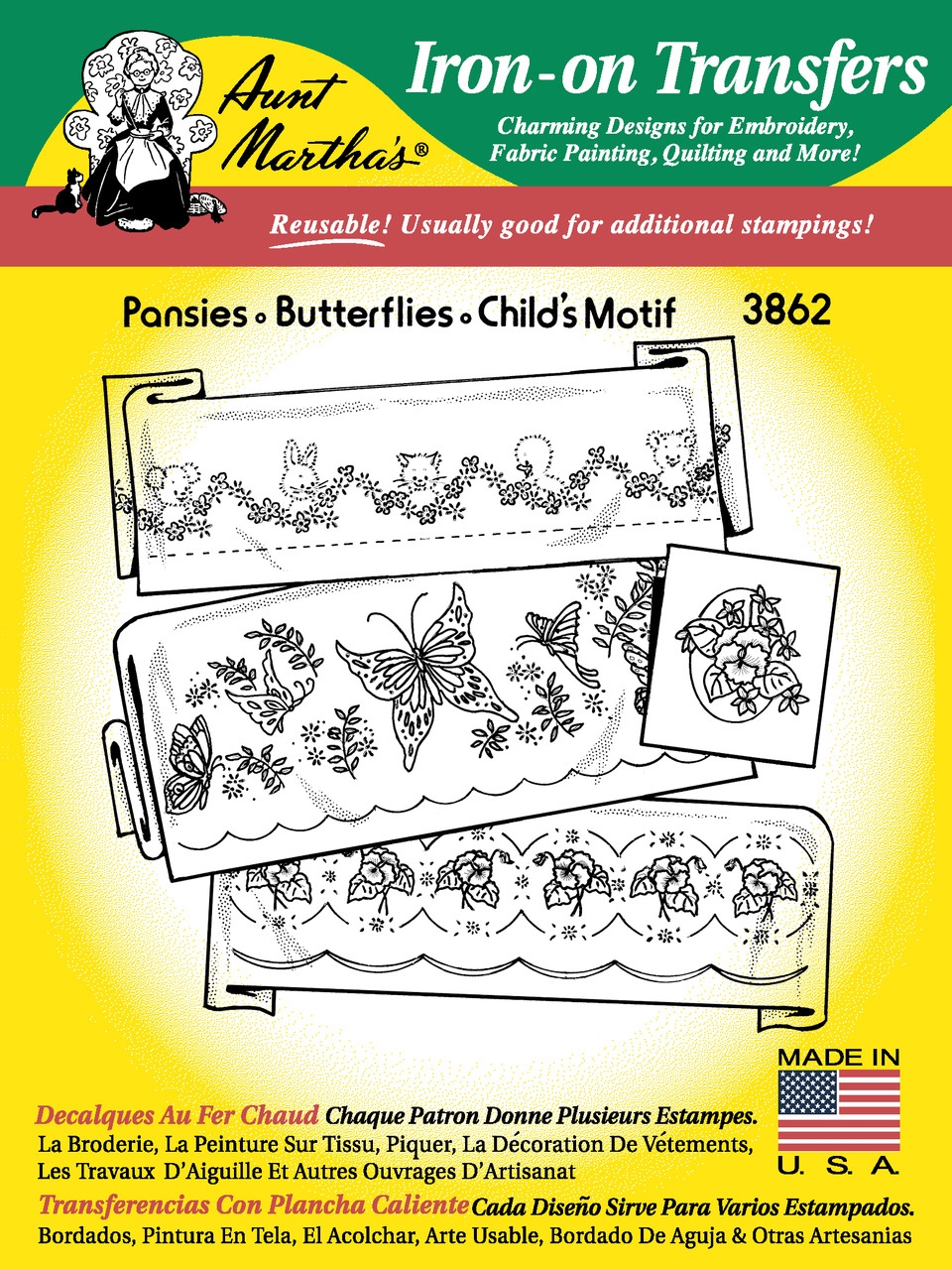 Aunt Martha's #3734 Butterfly & Floral Motifs - Colonial Patterns, Inc.