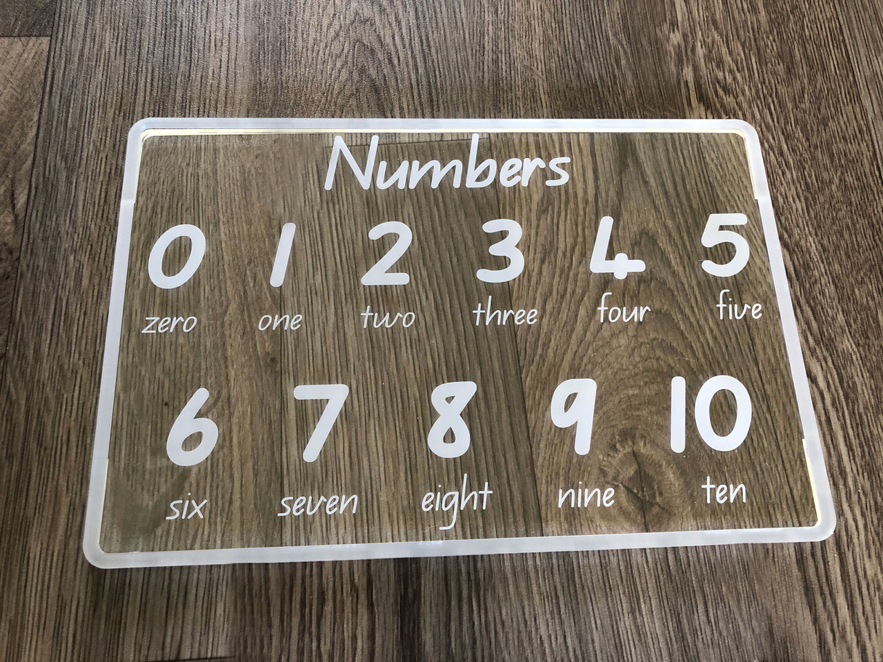 Numbers Tracing Board (Acrylic)