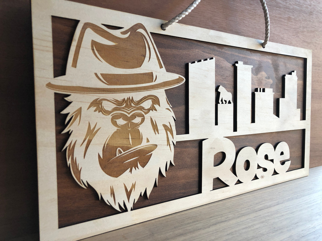 King Kong Name Sign (Wood) - Personalisable
