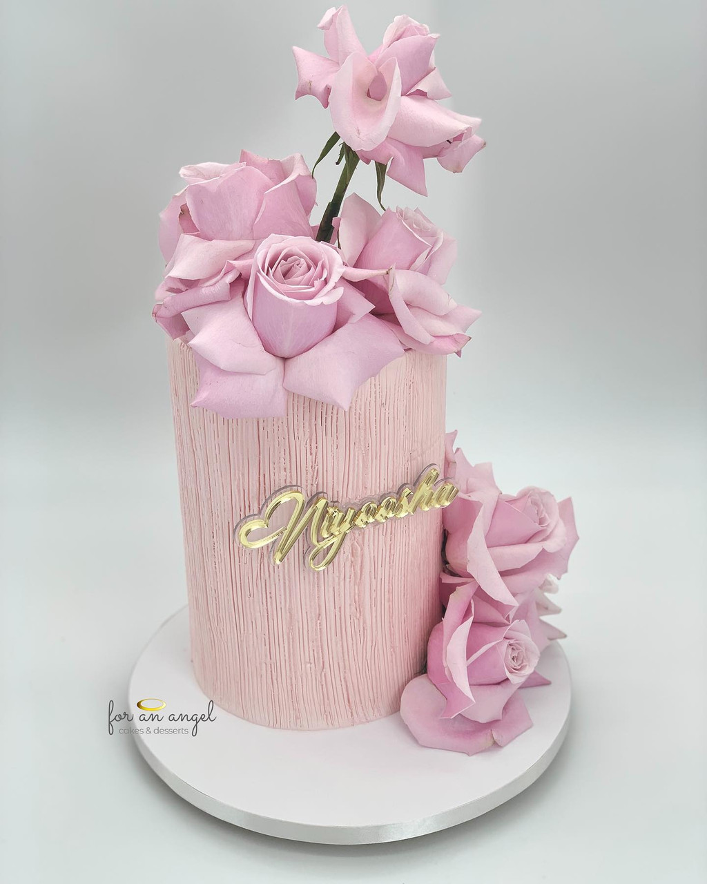 Cake Fropper (Acrylic) - Cursive Name - Double-layered