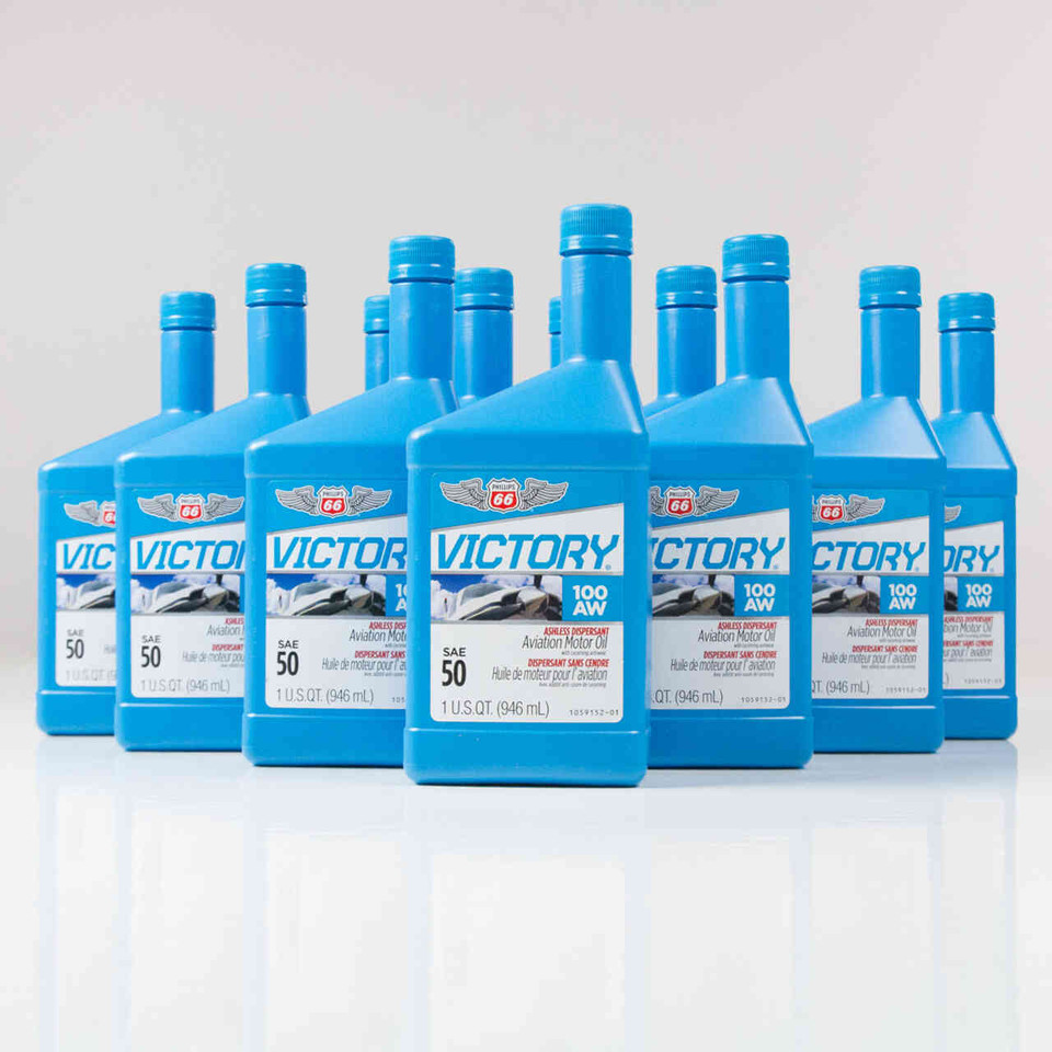 Phillips 66 Victory 100AW Aviation Oil - Free Shipping $99+