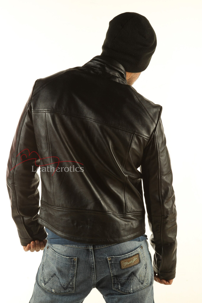 Buy Men's Real Leather Detailed Jacket | Leatherotics US