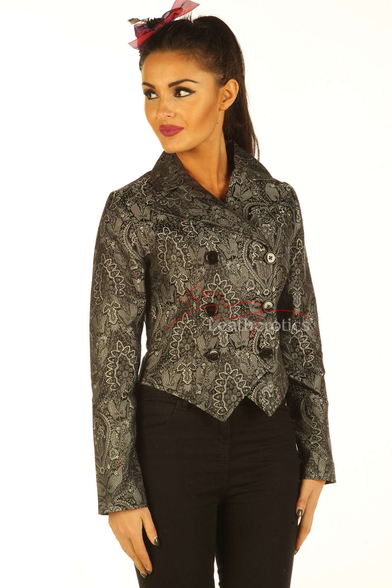 Buy Ladies Tailcoat Steampunk Jacket | Leatherotics US