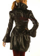 Buy Black Leather Burlesque Dress Jacket | Leatherotics US