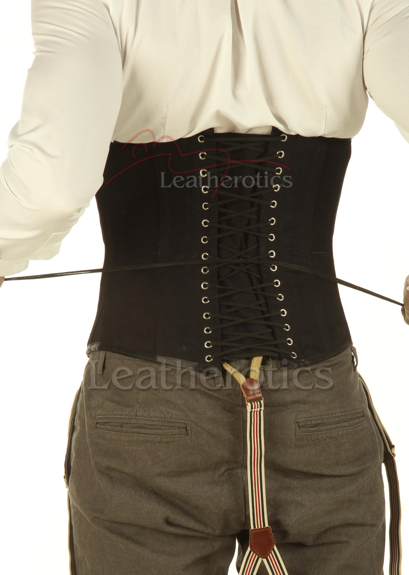Mens Tight Lacing Corset - Waist Trainer & Back Support