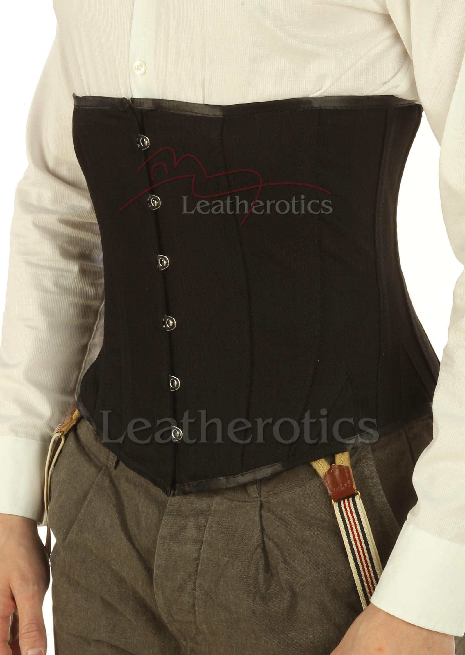 Mens Tight Lacing Corset - Waist Trainer & Back Support