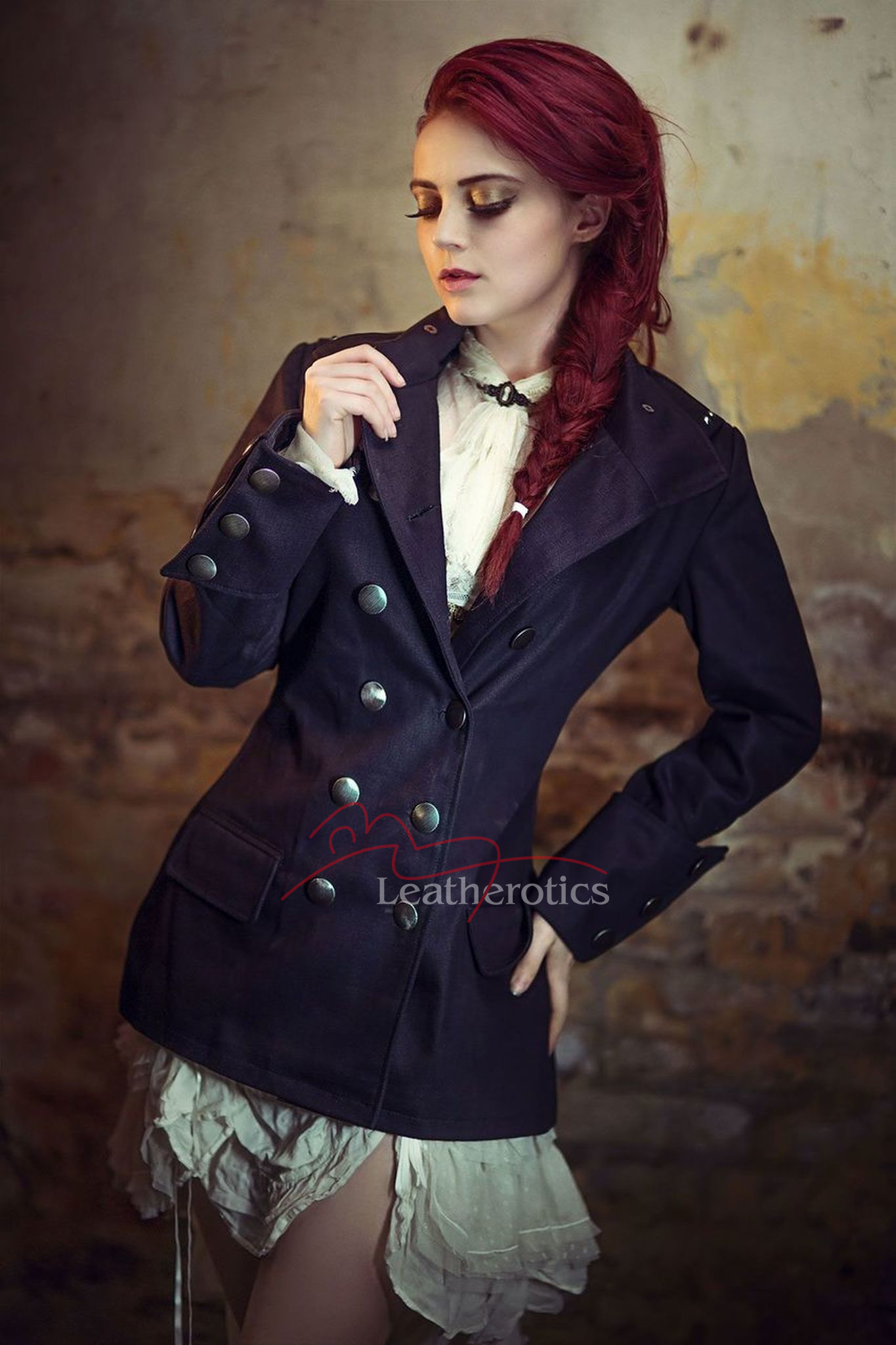 Buy Women's Steampunk Military Jacket Top | Leatherotics US