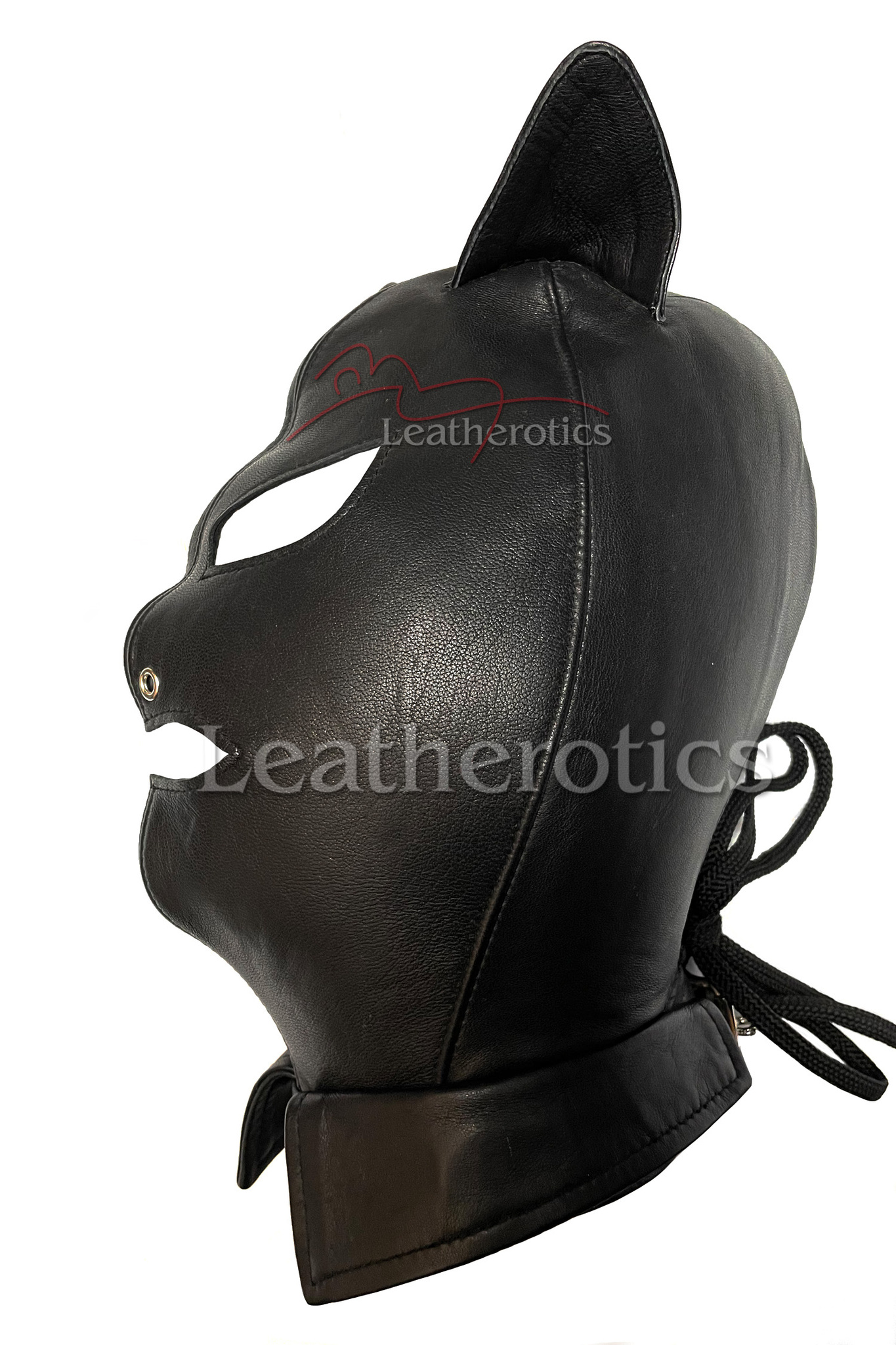 Buy Nappa Leather Cat Mask, Catwoman Hood | Leatherotics US