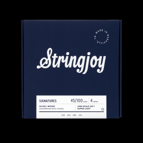 Stringjoy Super Light Gauge (45-100) 4 String Long Scale Nickel Wound ...