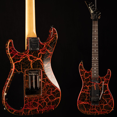 Charvel 1989 Predator Fire Crackle w/HSC 851 USED at Moore Guitars