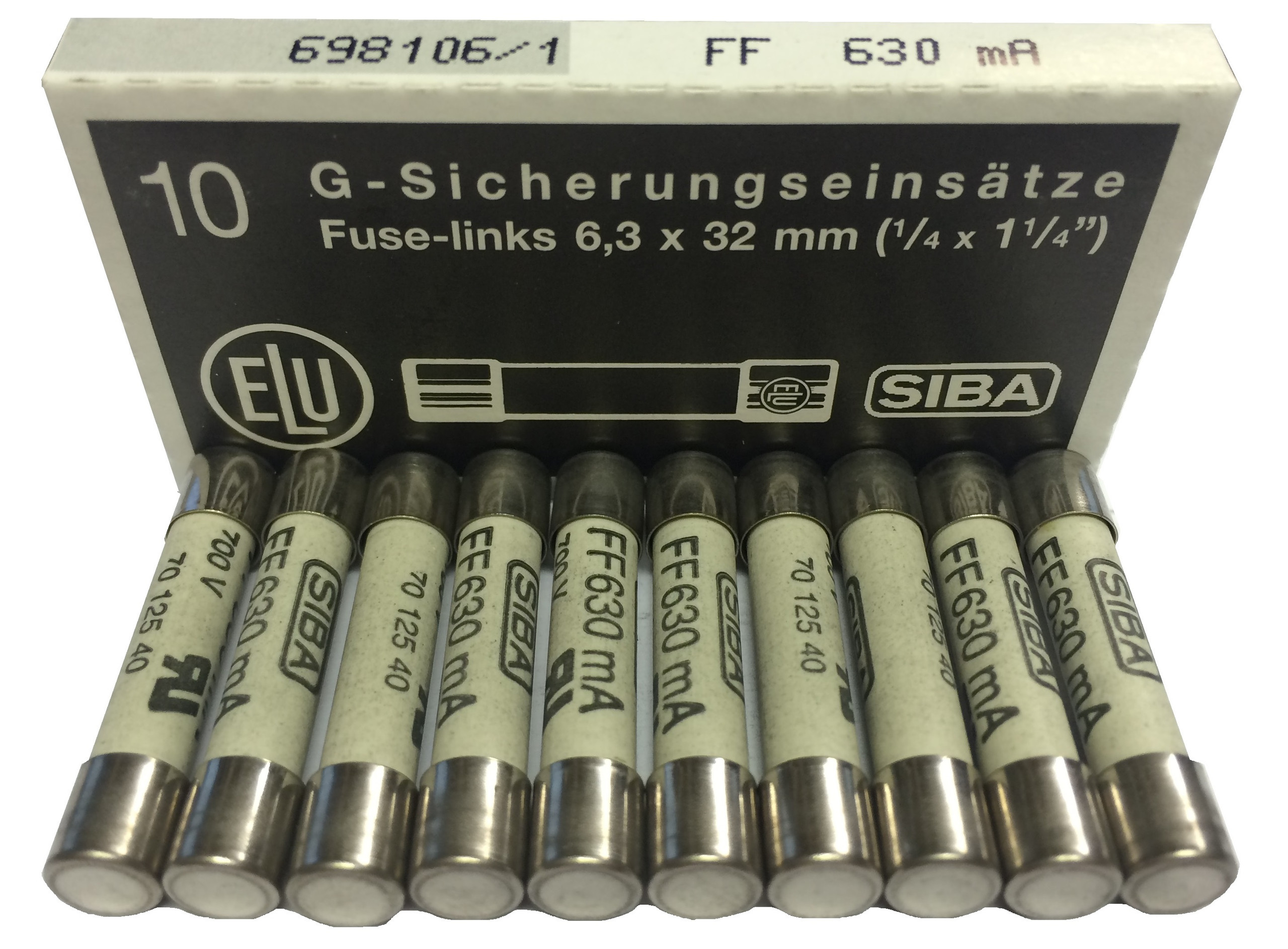 SIBA Fuse 70 125 40 630mA Super Quick Acting Fuse