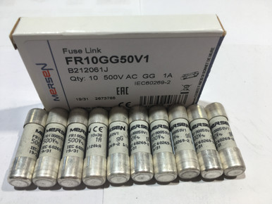 Mersen Fuse FR10GG50V1 500V 1A 10 x 38 mm Fuse JPSF446