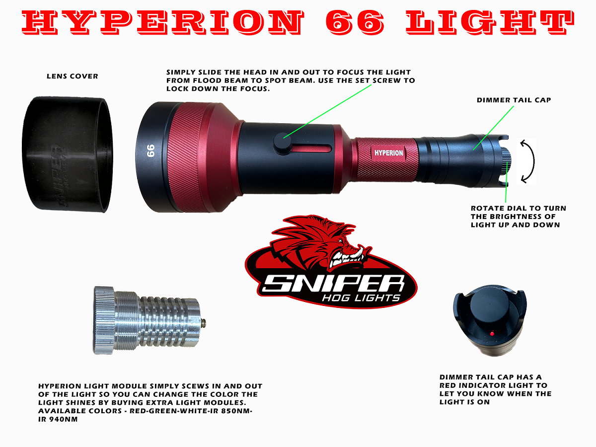Hyperion 66 light with 1-5 colors