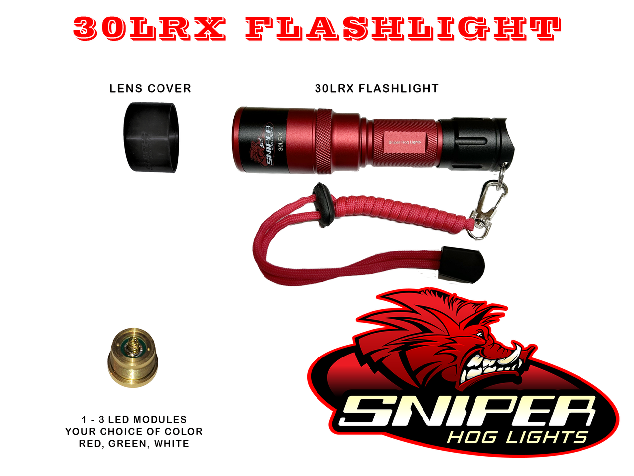 30LRX Light with flashlight tail cap