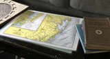 Ocean City, Maryland, Nautical Chart Placemats- Set of 4