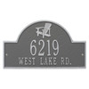 Personalized Adirondack Arched Address Plaque - Two Lines