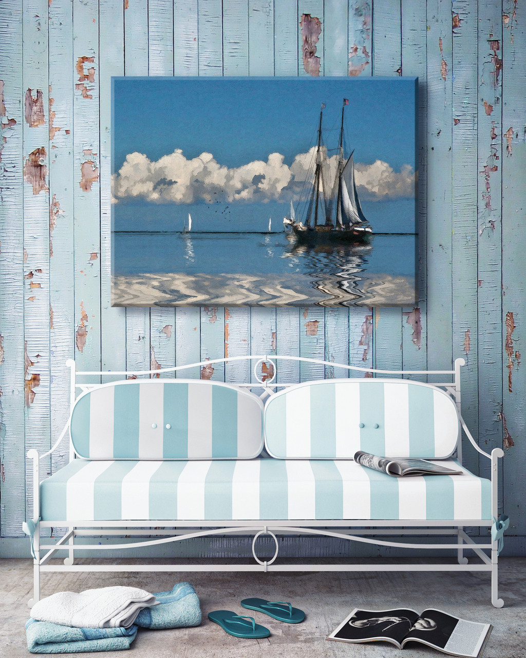Vineyard Sound Outdoor Canvas Art