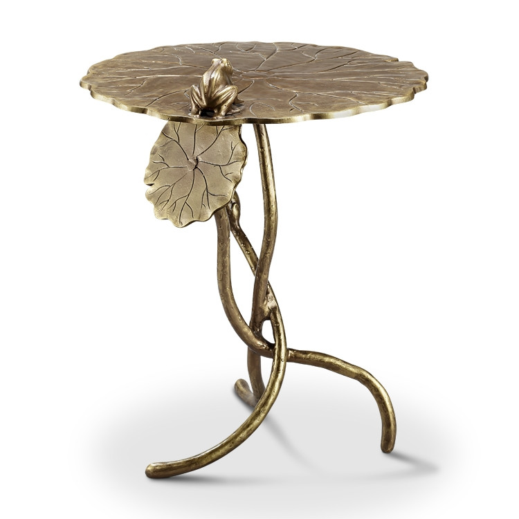 Frog and Dragonfly End Table
