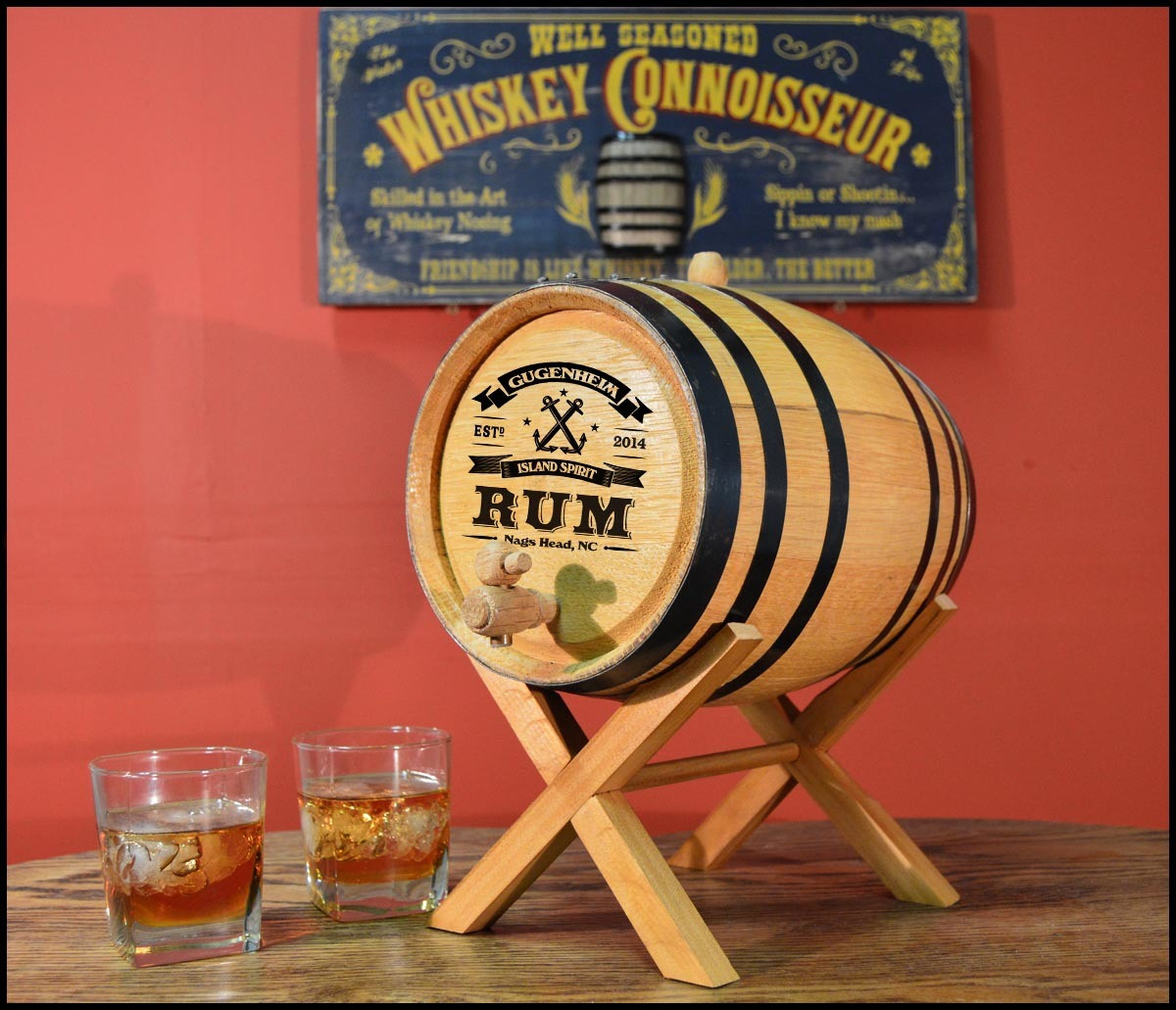 Anchor Rum Oak Barrel - Personalized