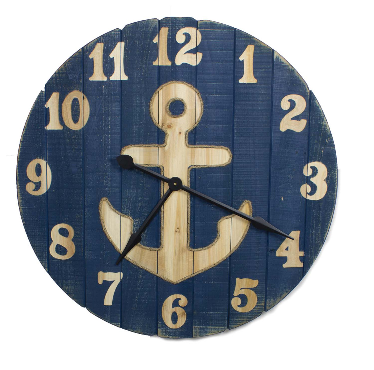 Anchor Clock - Wood 32"