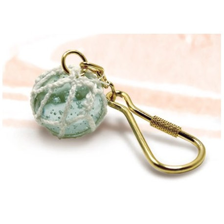 Nautical Key Chain - Glass Float with Net