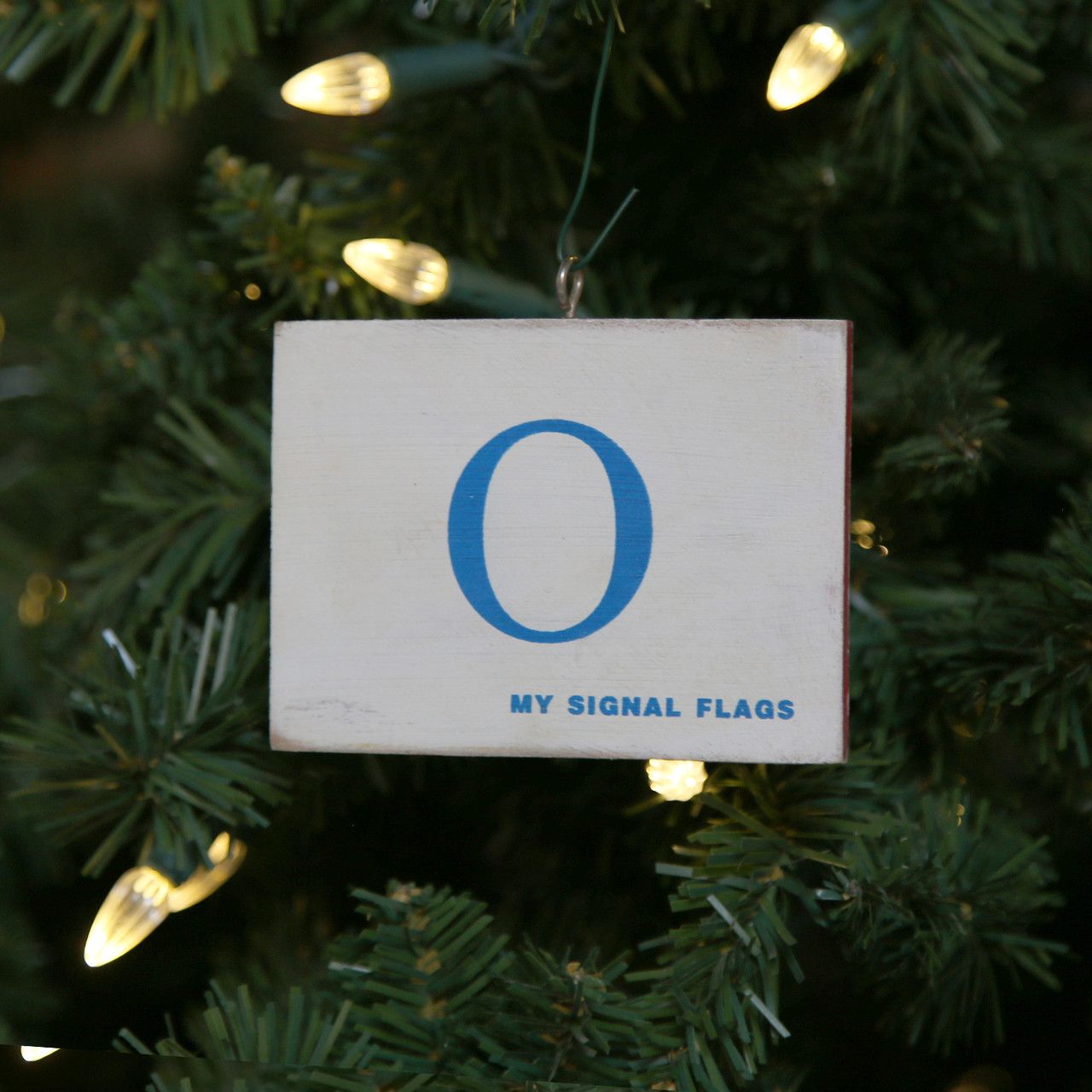 Nautical Signal Flag Ornament - Letter O
