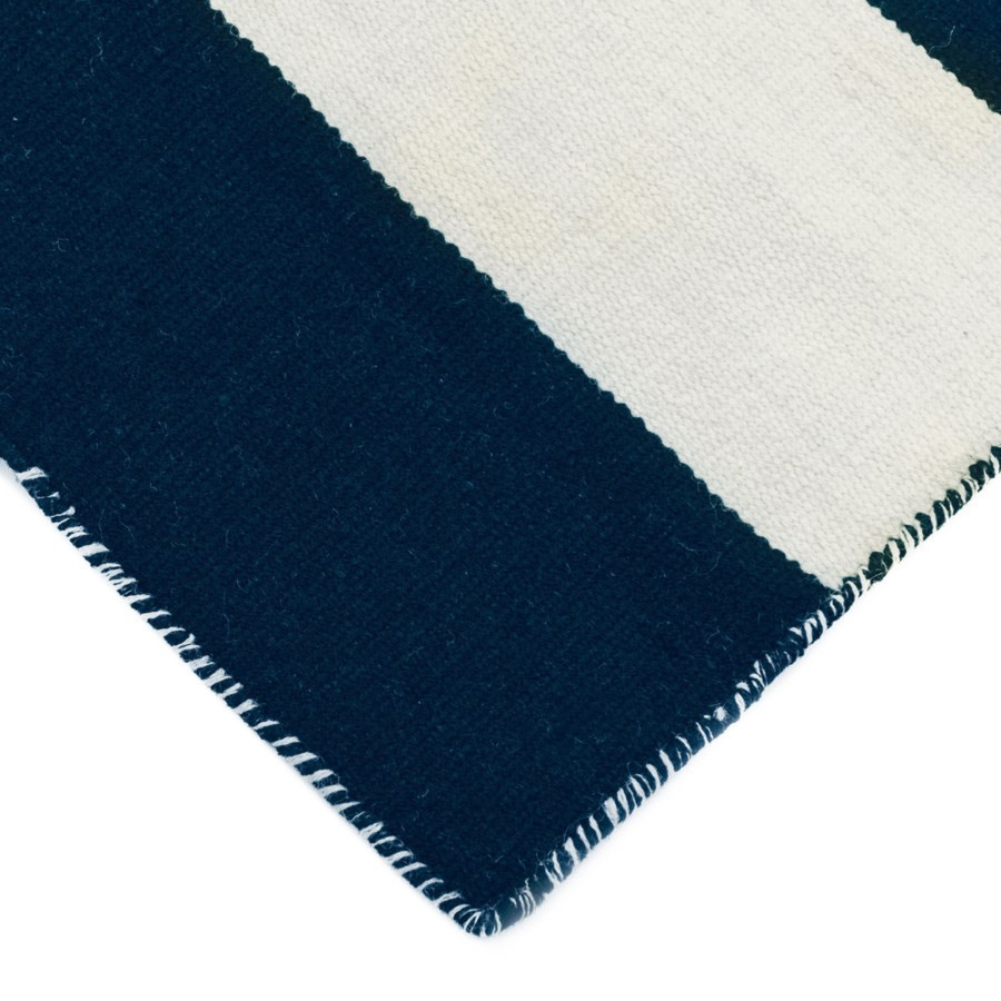 Sorrento Rugby Indoor/Outdoor Rug - Navy - 7 Sizes