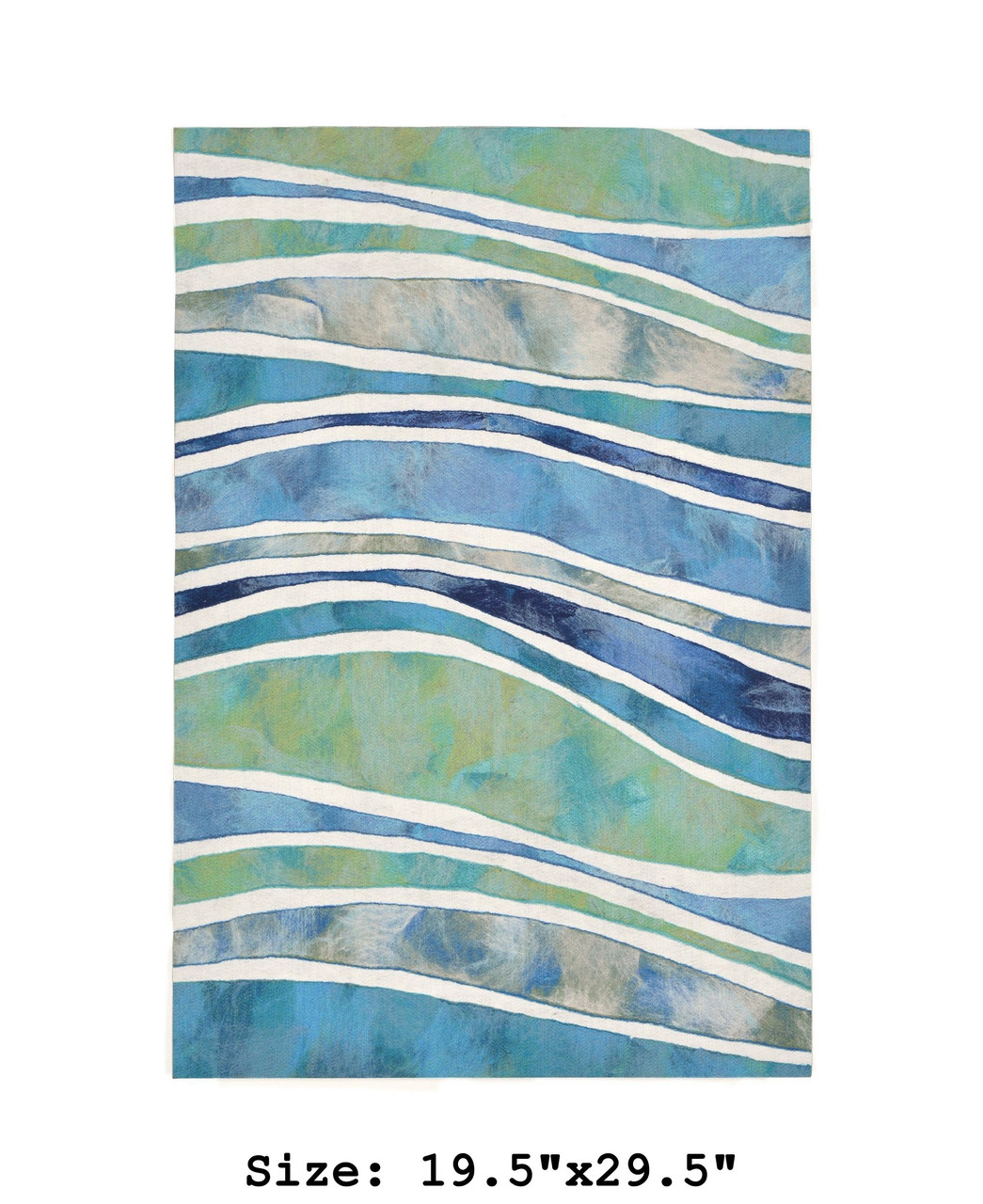 Illusions Ocean Wave Indoor/Outdoor Rug - 3 Sizes