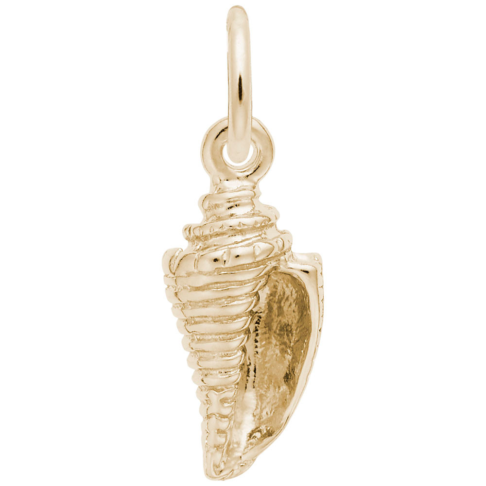 Cone Conch Shell Charm - 5 Metals Available