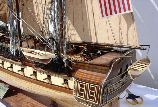 USS Constitution Model Ship - 50" Extra Large Edition w/ Glass Free ...