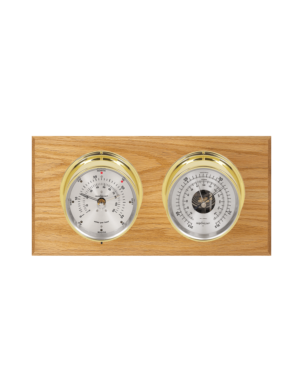 Hatteras Wind and Barometer Weather Station - 2 Instruments - Polished ...