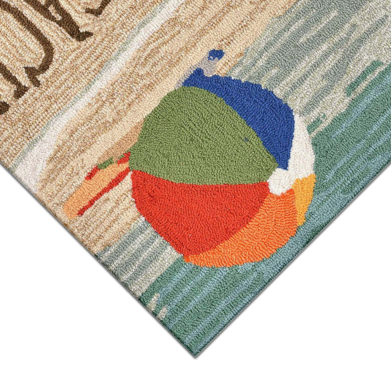 Frontporch "Life's a Beach" Beachball Indoor/Outdoor Rug - 4 Sizes