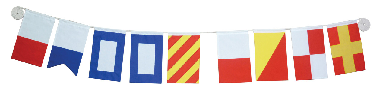 Nautical Signal Flags - Happy Hour - Set of 2