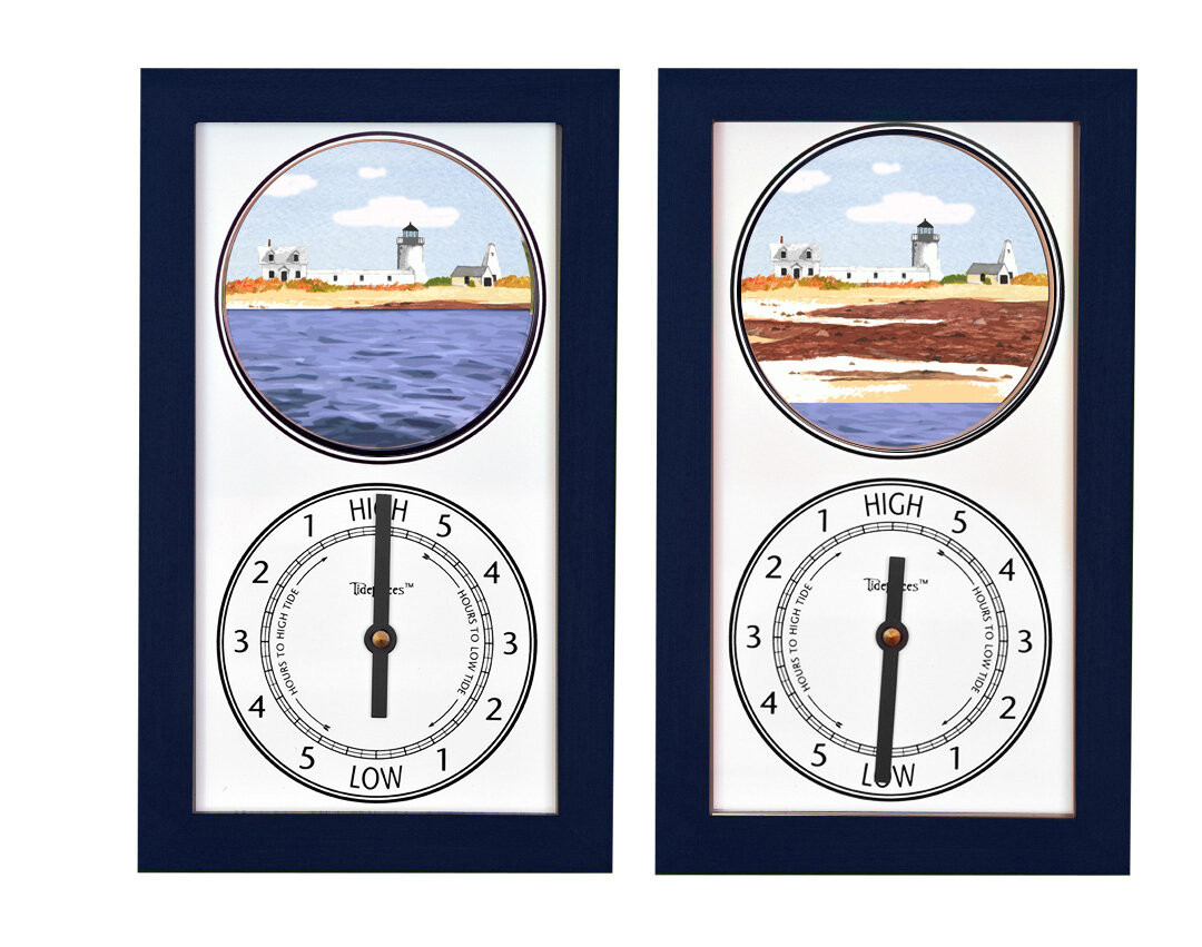 Goat Island Lighthouse (RI) Mechanically Animated Tide Clock